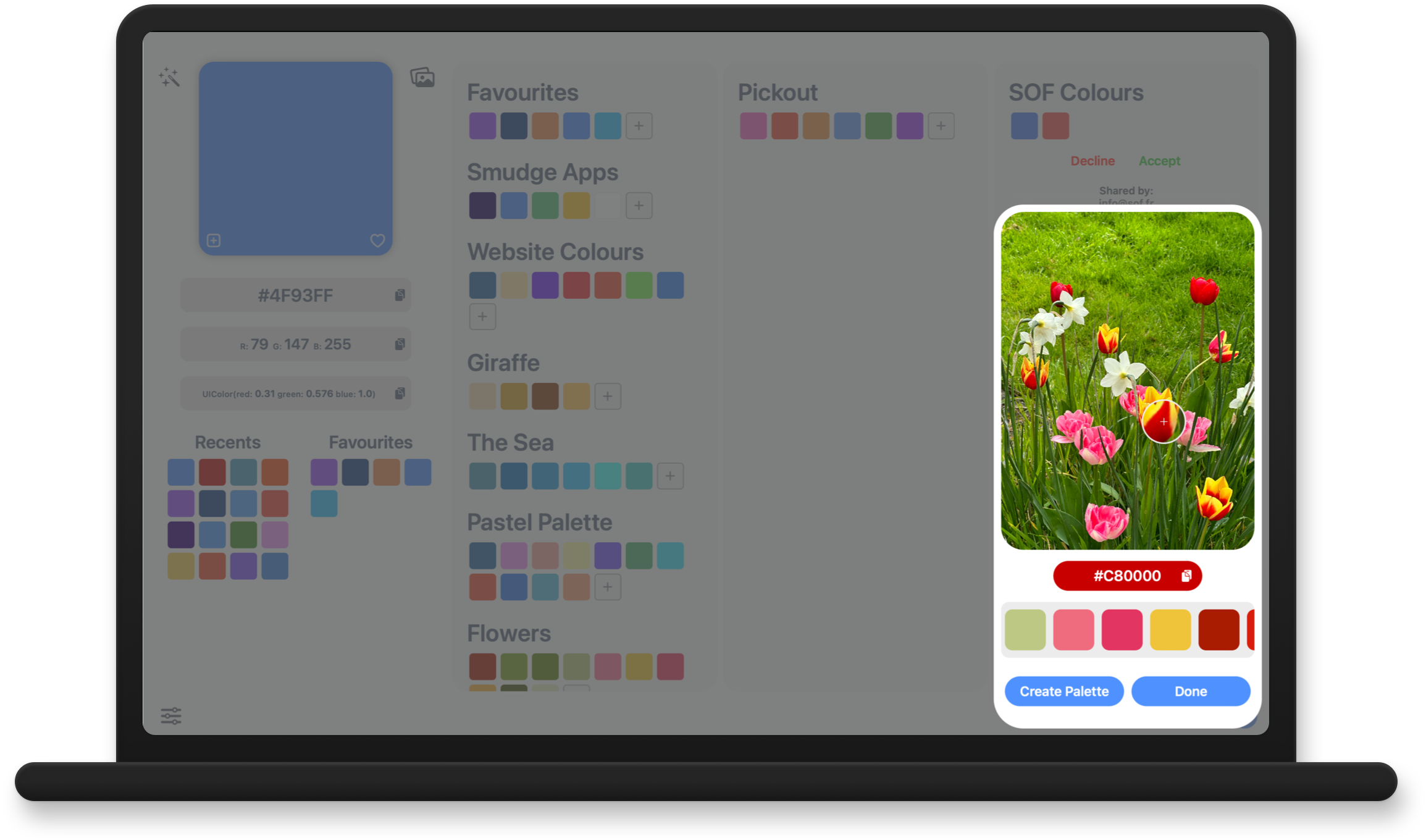 Smudge - Developer Colour Palette App - Convert and organise your ...